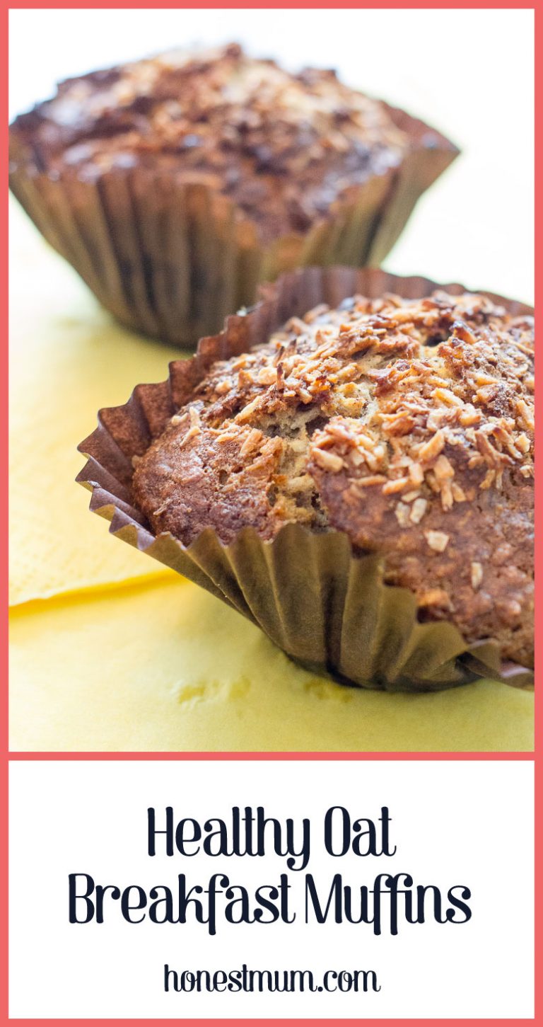 Healthy Oat Breakfast Muffins by food and mummy blogger Honest Mum